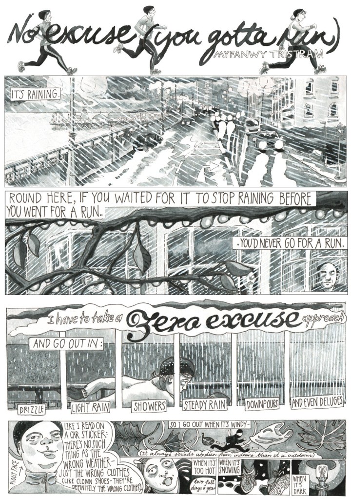 A cartoon about running – Myfanwy Tristram